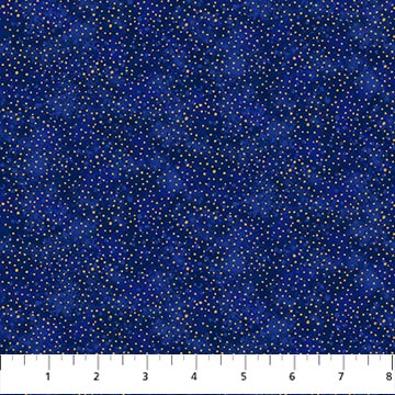 Ginkgo Garden Shimmer - Navy Speckle